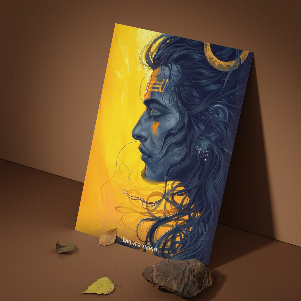 Shiv Sada Sahayate Wall Poster | Sanatan Protection Art – Bharatvarsh Arts